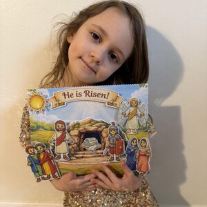 Easter Resurrection Felt Board Set | He is Risen Bible Lesson (sunday ...