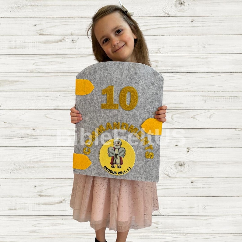 10 Commandments Felt Bible Story Game: Sunday School Activity - Etsy