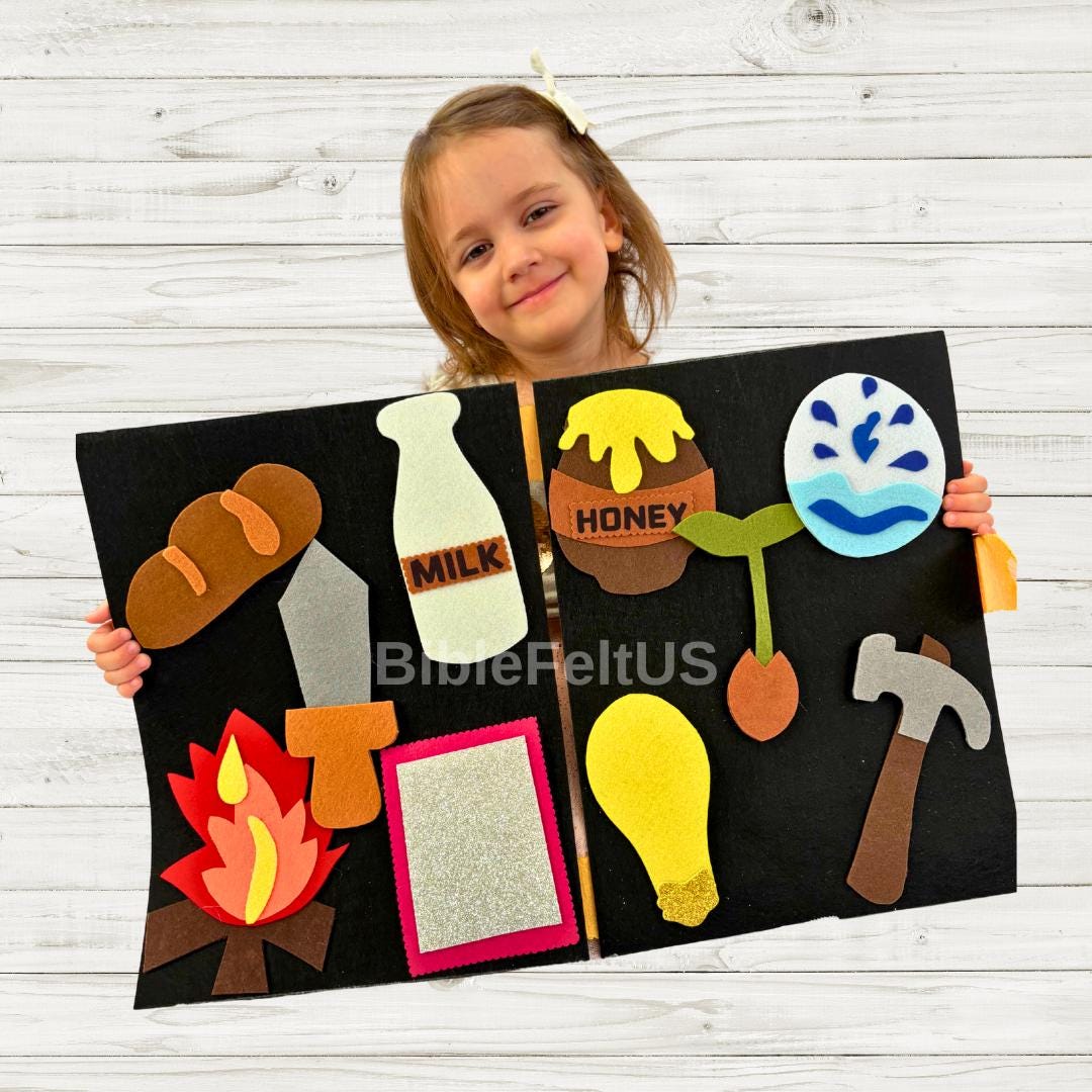 Bible Symbols Felt Set: Christian Learning Activities for Kids - Etsy