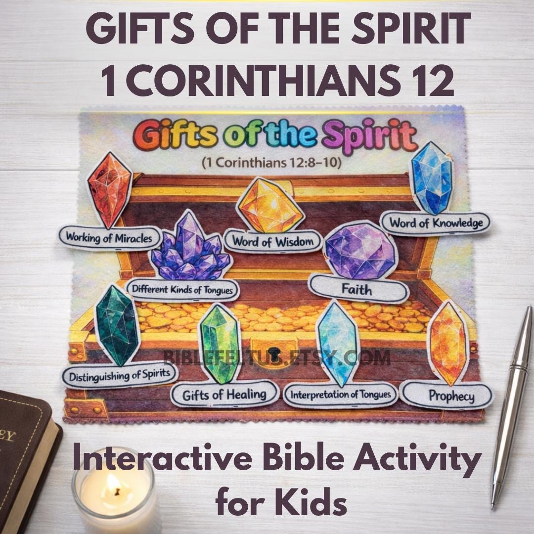 Gifts of the Spirit Bible Activity | 1 Corinthians 12 Lesson | Kids ...