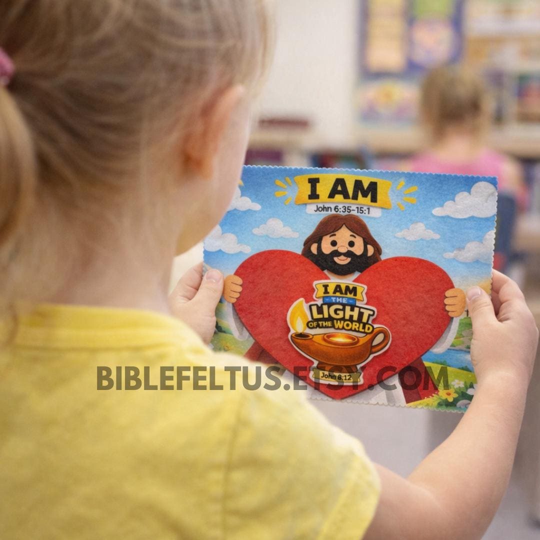 Jesus “I AM” Statements Felt Board Activity for Kids | Interactive ...