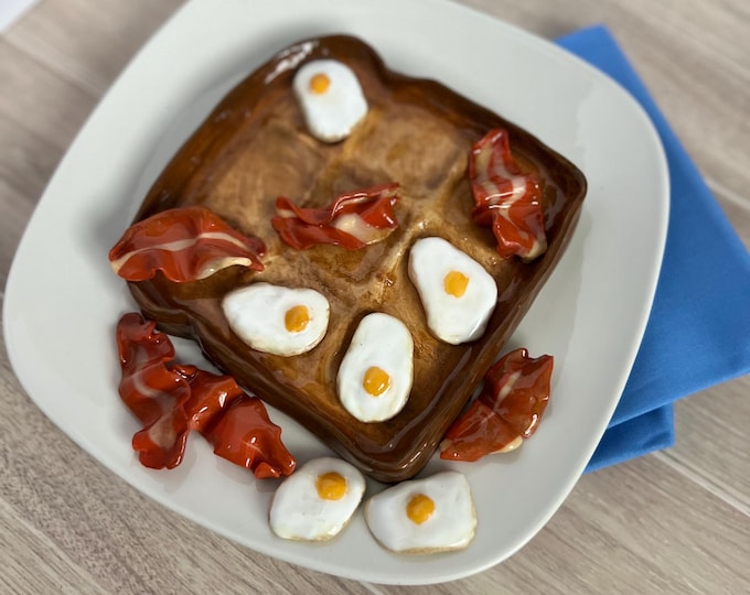 Pancake Waffle Tic Tac Toe Board | Clay Tic Tac Toe Game | Small Size ...