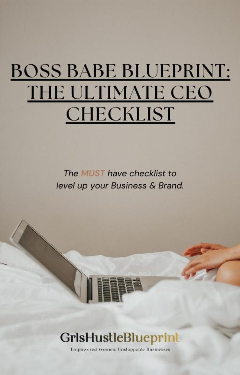 The Ultimate Boss Babe CEO Checklist, Steps to Becoming a Female Boss ...
