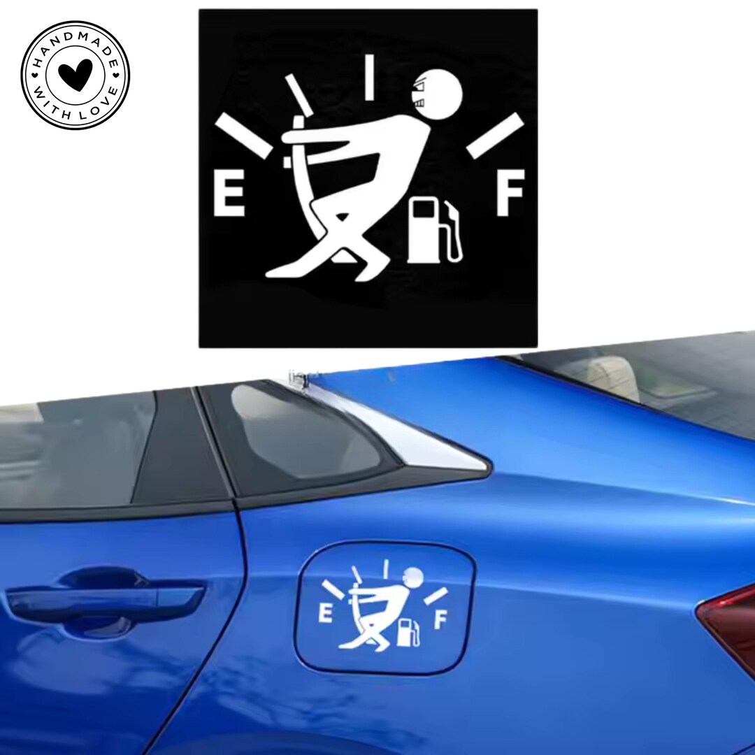 Funny Fuel Tank Sticker: Hilarious Gas Cap Vinyl Decal - Etsy
