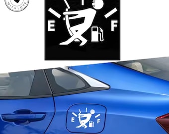 Hilarious Car Decal | PAYCHECK GOES HERE | Gas Tank Sticker, Decal ...
