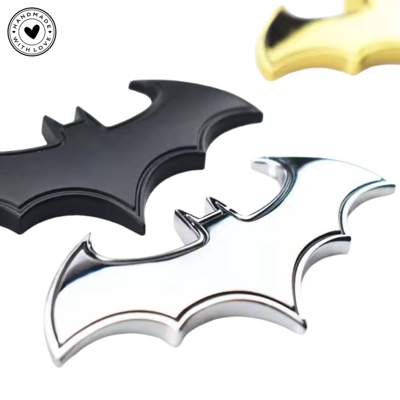 3D Bat Emblem Car Sticker: Universal Auto Badge Decal - Etsy