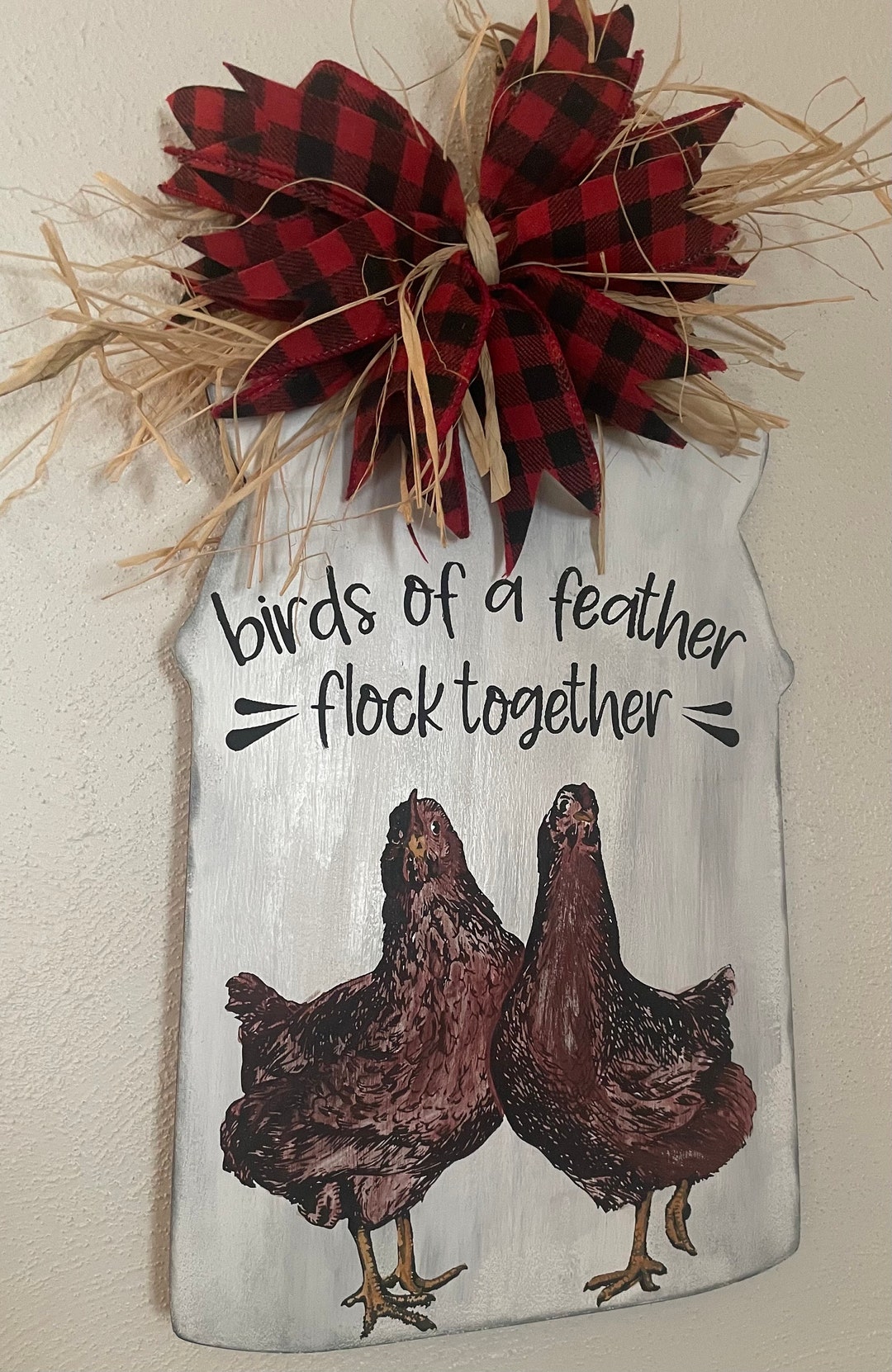 Birds of a Feather Flock Together. Kitchen Wall Hanging - Etsy