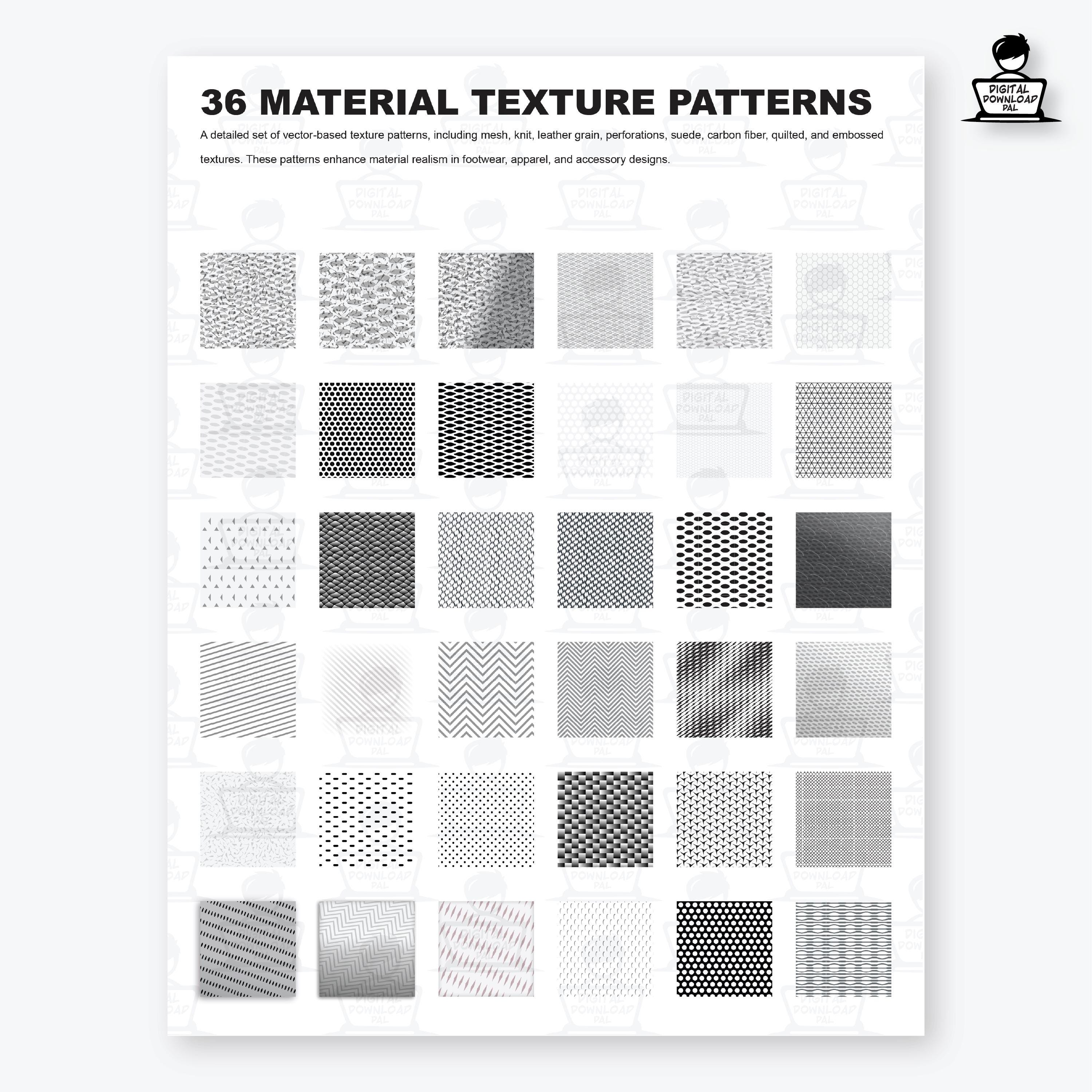 Adobe Illustrator Vector Brushes 36 Texture Patterns for Technical ...