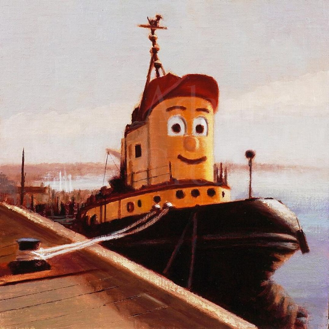 THEODORE TUGBOAT | BLUE and Gold | Oil on Linen | Toronto | Ontario ...