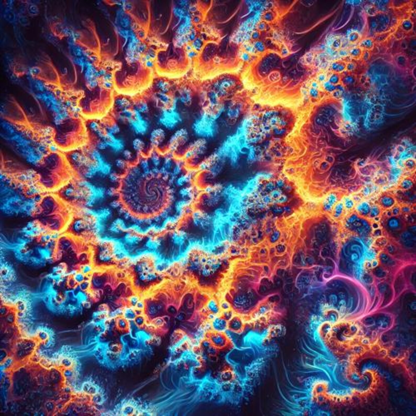 Fractals - 4 Piece Digital Print Collection 16 X 16 in 300DPI - Etsy