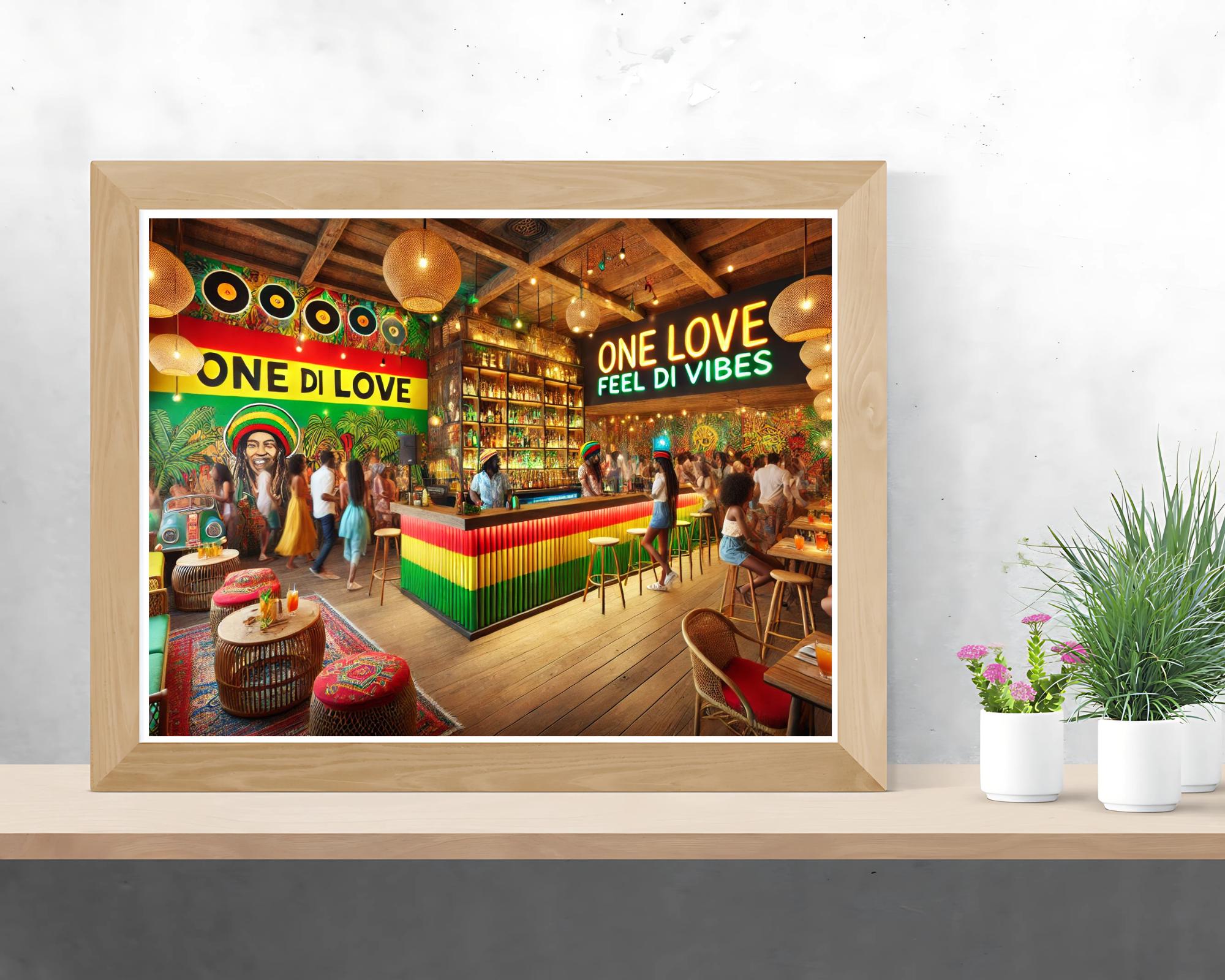 Jamaican Bar Design, Reggae-themed Bar, Bamboo Bar Counter, Live Reggae ...