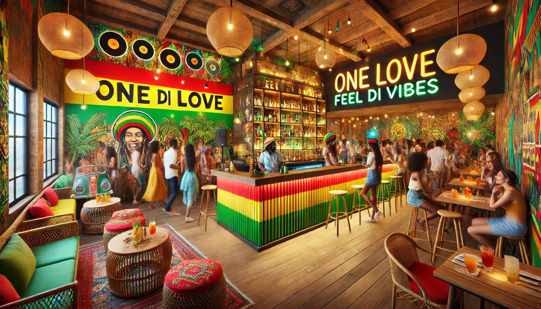 Jamaican Bar Design, Reggae-themed Bar, Bamboo Bar Counter, Live Reggae ...