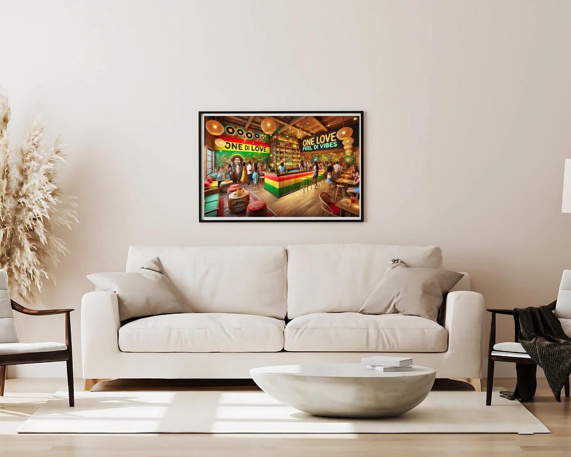 Jamaican Bar Design, Reggae-themed Bar, Bamboo Bar Counter, Live Reggae ...