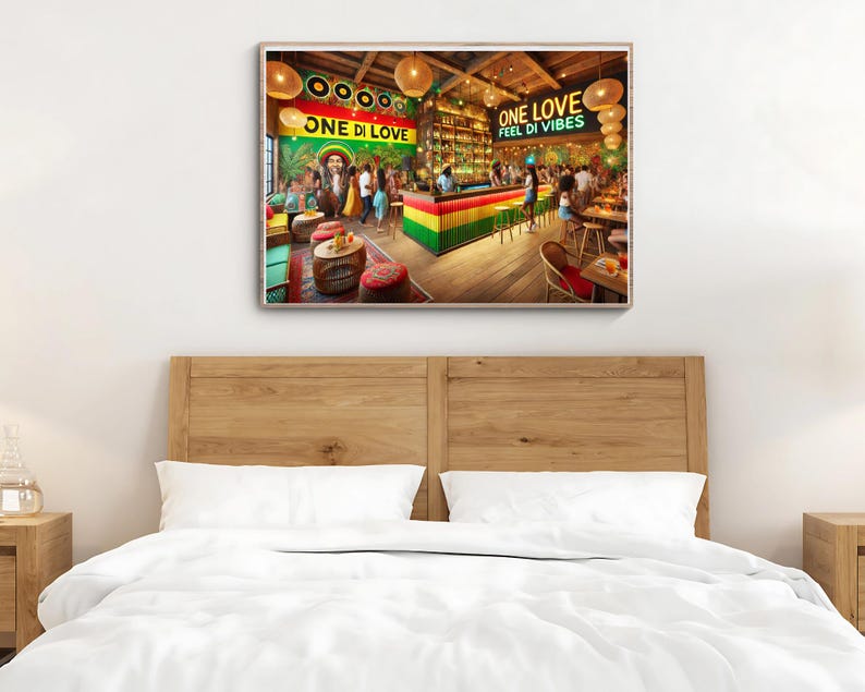 Jamaican Bar Design, Reggae-themed Bar, Bamboo Bar Counter, Live Reggae ...
