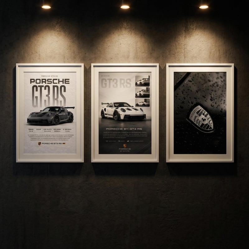 Aesthetic Porsche Poster - Etsy