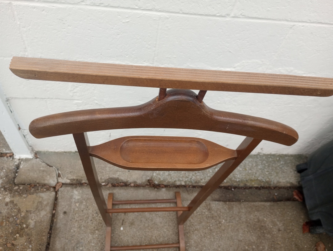 Vintage Antique Wood Butler Valet Stand - Etsy