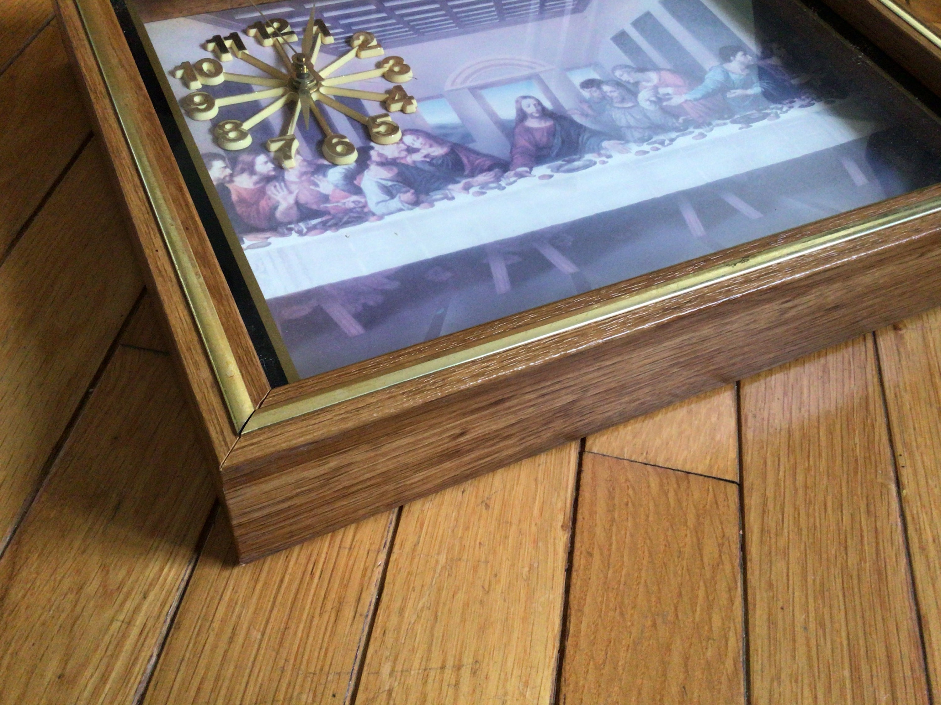 Vintage the Last Supper Clock Framed Jesus Christ - Etsy