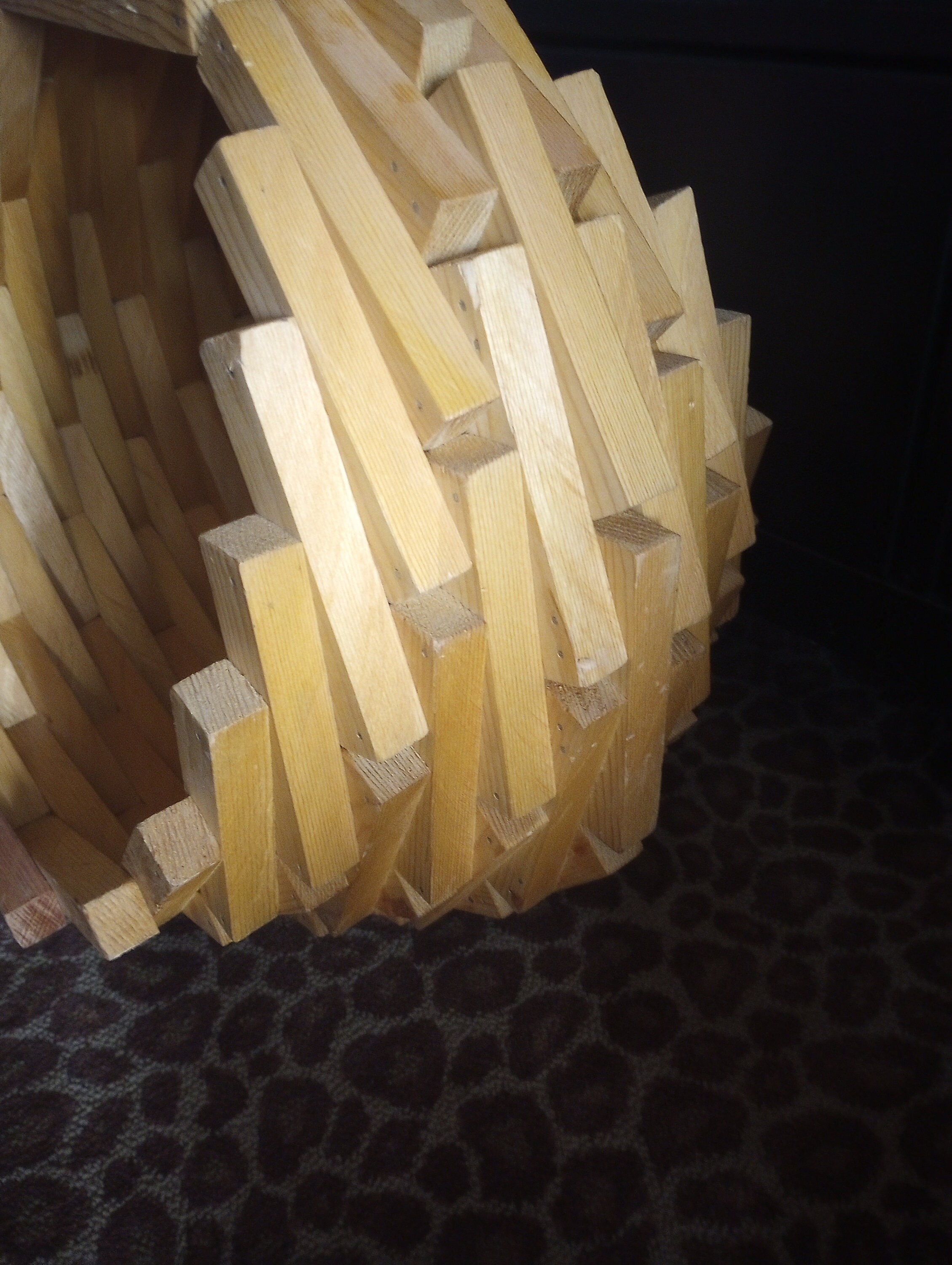 Vintage Mid Century Wooden Hanging Basket Blocks Geometric Planter - Etsy