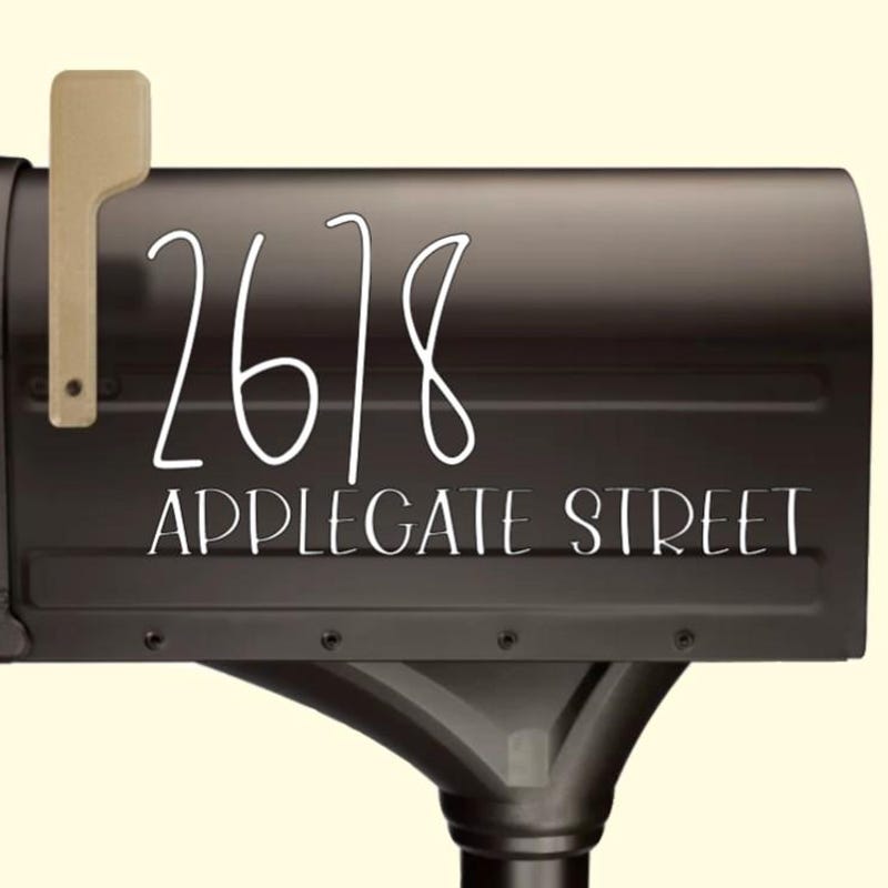 Thank You Mailbox Decal - Etsy