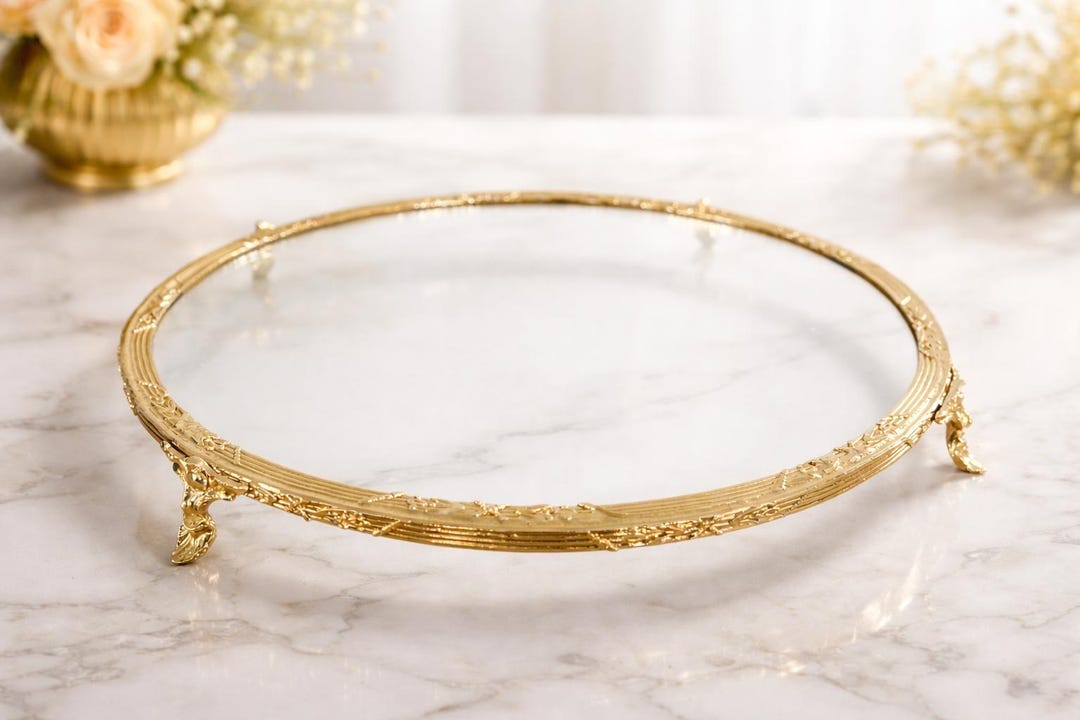 Gold Metal Cake Stand 30 Cm | Elegant Dessert & Pastry Display Stand ...