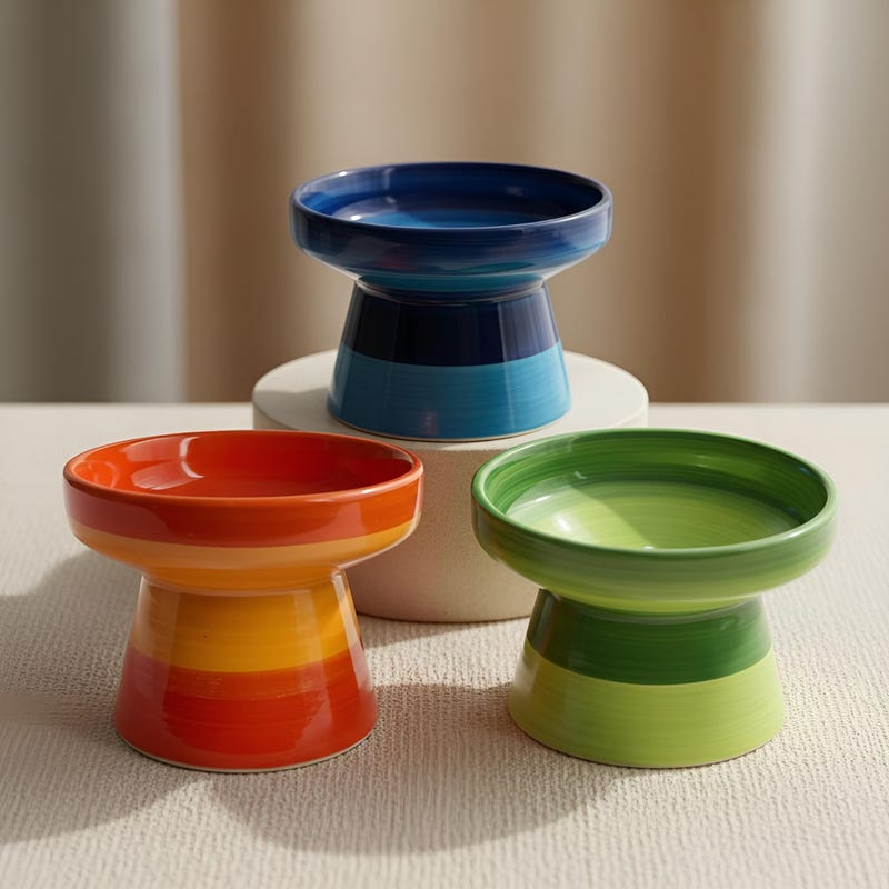 Blue Small Cat Bowl - Etsy