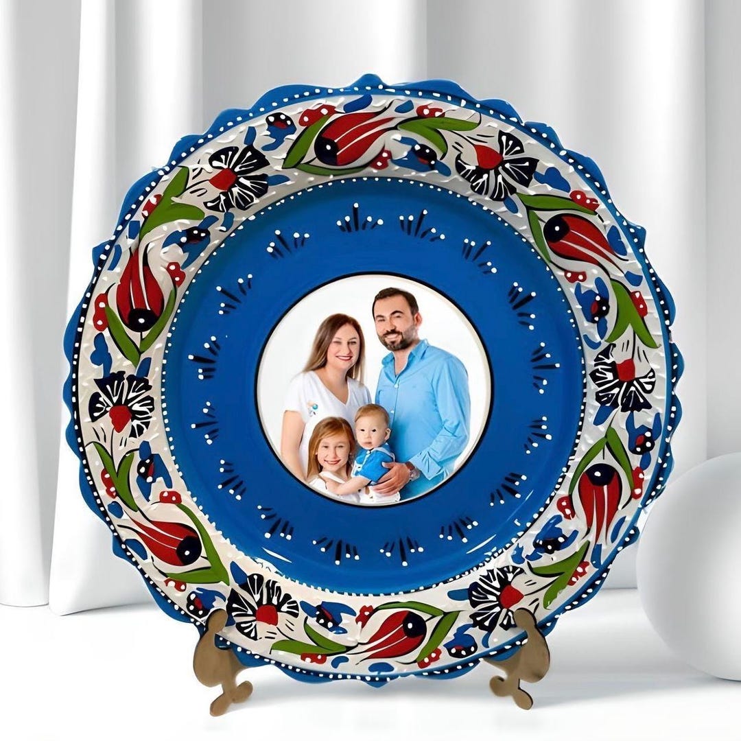 Handmade Ceramic Plate - Customizable Photo Gift - Decorative Plate for ...