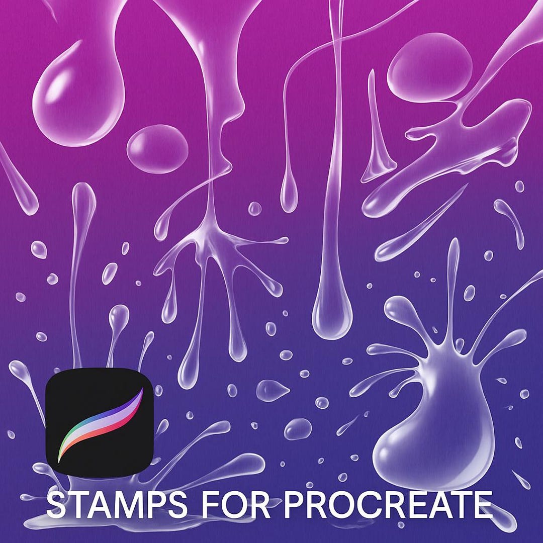 Procreate Milk Liquid Stamps | Manga Procreate Liquid Stamps | Anime ...