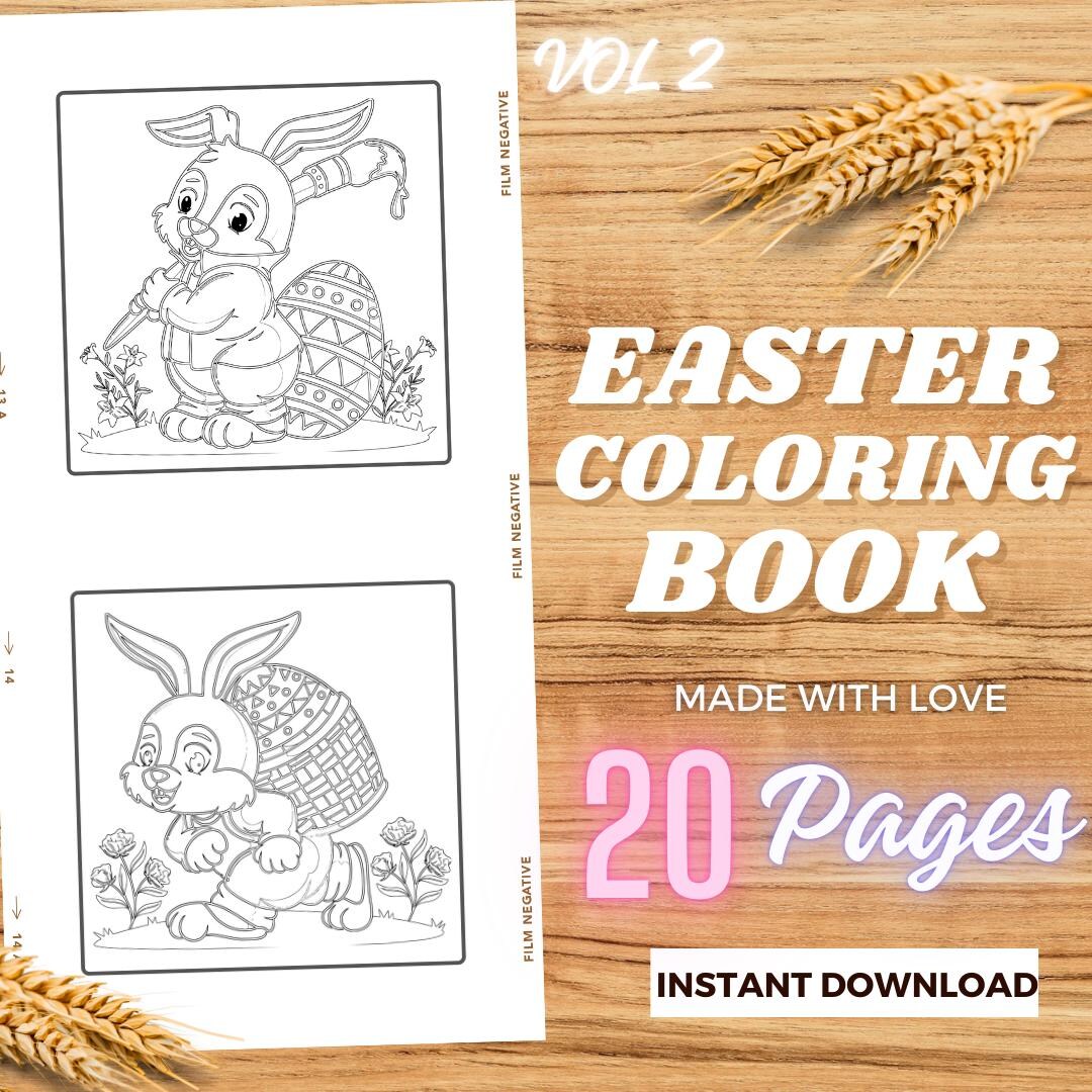 20 Easter Bunny Coloring Pages for Kids | Easter Coloring Pages | Bunny ...