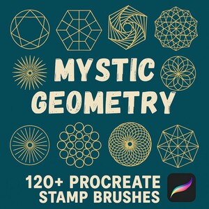 Mystic Geometry Procreate Stamp , Procreate Sacred Geometry Tattoo ...