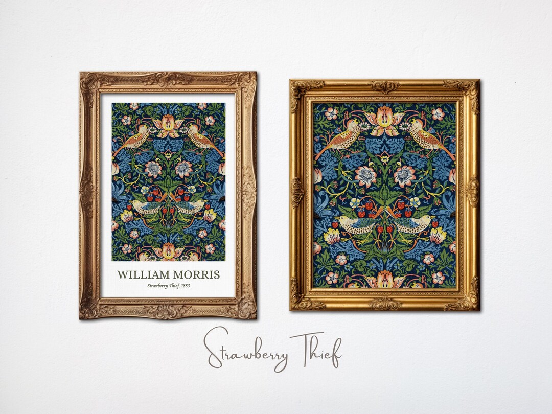 Whimsigoth Decor | William Morris Print | Wallart | Bookshelf Decor ...