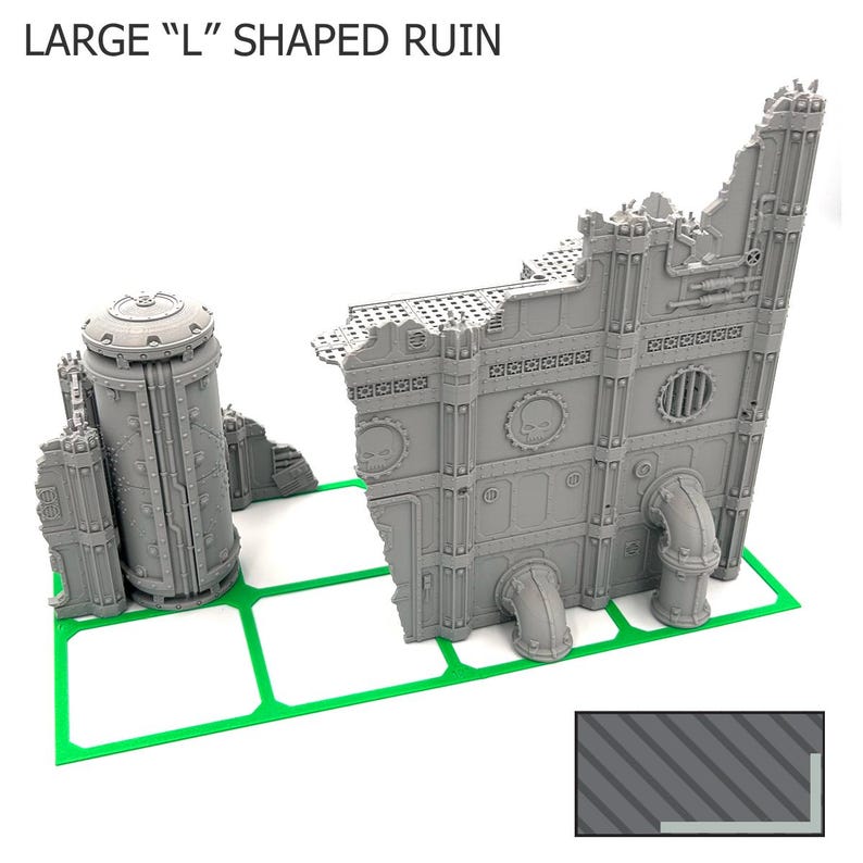 40k Terrain Set: 10th Edition Industrial Ruins Chapter Approved ...