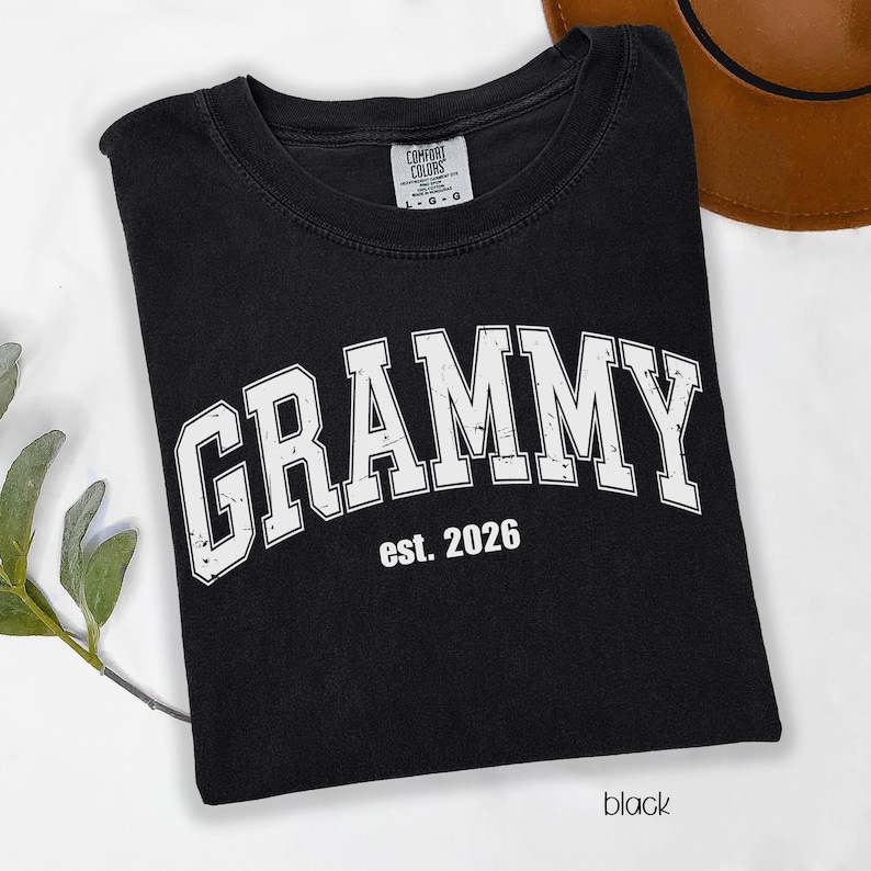 Custom Grammy Est. Comfort Colors T-shirt, Mother's Day Gift, Grammy T ...