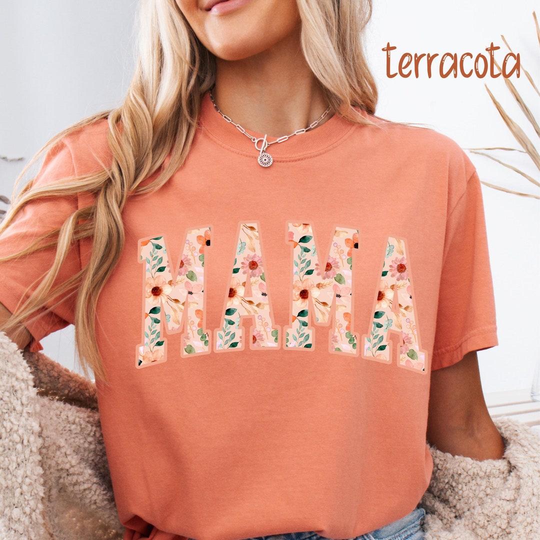 Floral Mama Shirt, Comfort Colors Tee, Mother's Day Gift, Gift for Mom ...