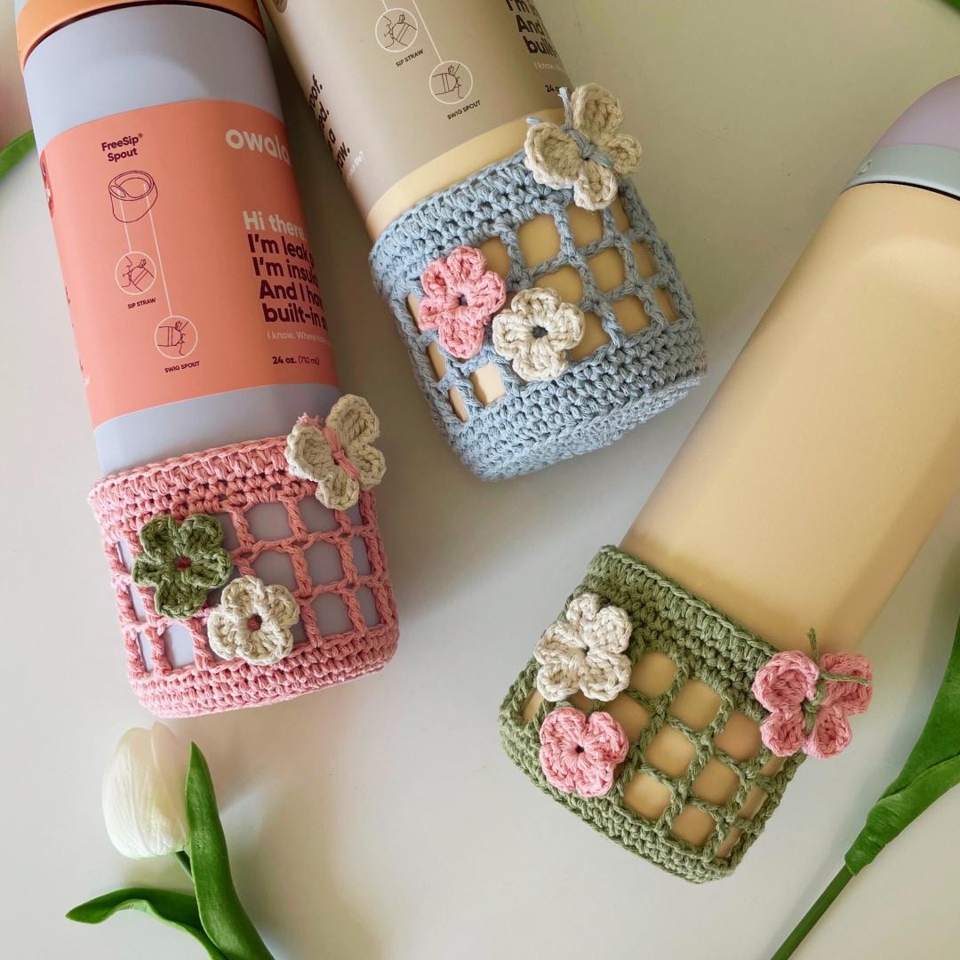 Boot Cover for Owala Accessories for Tumbler Bottle 24 Oz 40 Oz Crochet ...