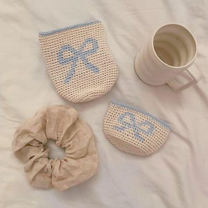 Bow Crochet Water Bottle Boot, Owala Accessory, Tumbler Accessory ...