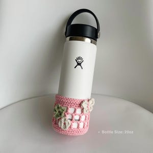 Handmade Crochet Hydro Flask Boot: Spring Flower Tumbler Cover - Etsy
