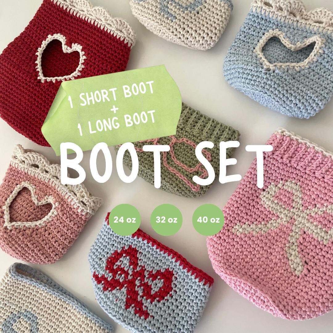 Crochet Boot Set for Owala Cup, Crochet Boot Set, Owala Boot, Tumbler ...