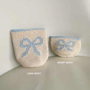 Bow Crochet Water Bottle Boot, Owala Accessory, Tumbler Accessory ...