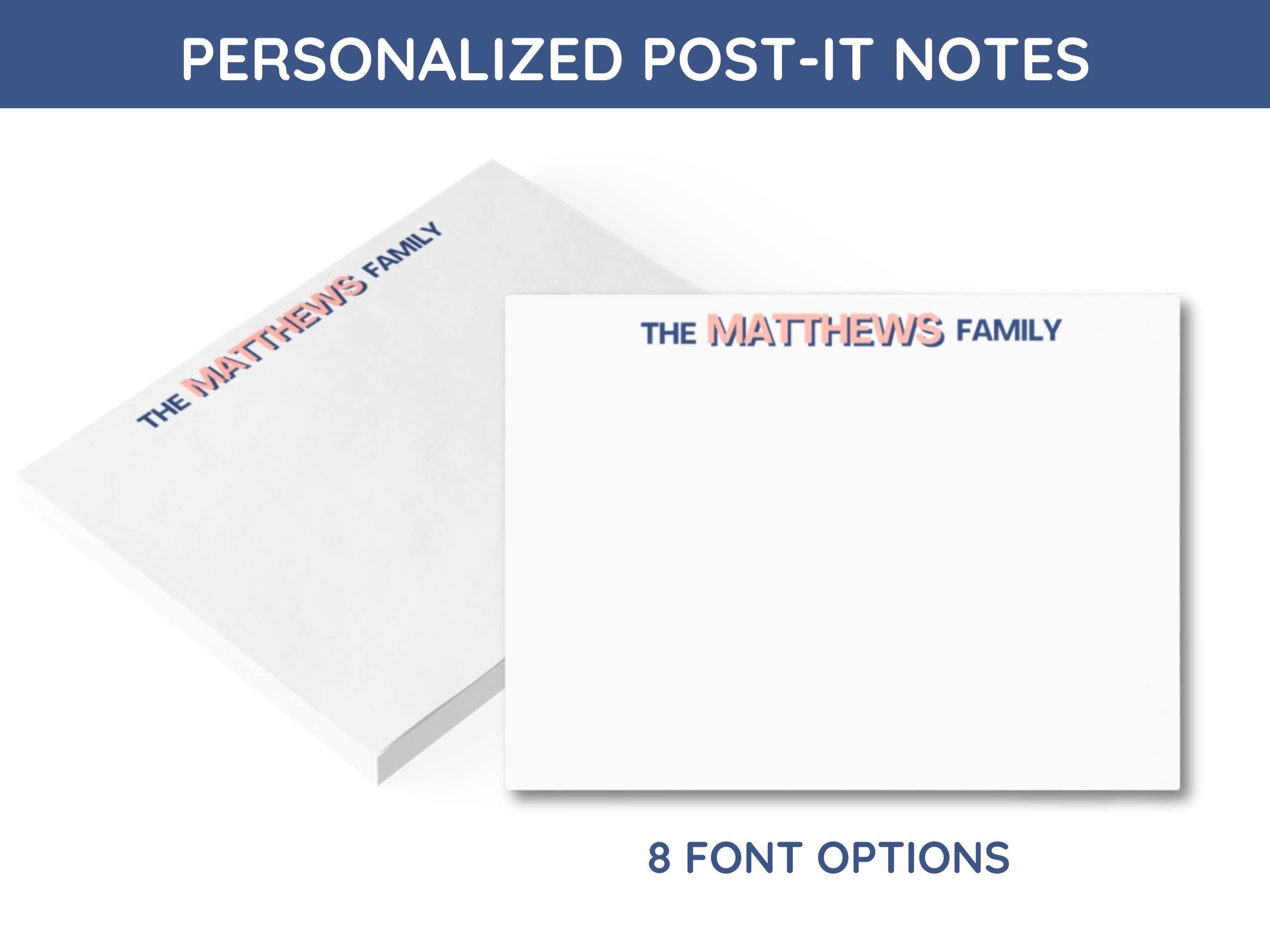 Personalized Post-it® Notes | Custom Sticky Notes | Gift for Mom and ...