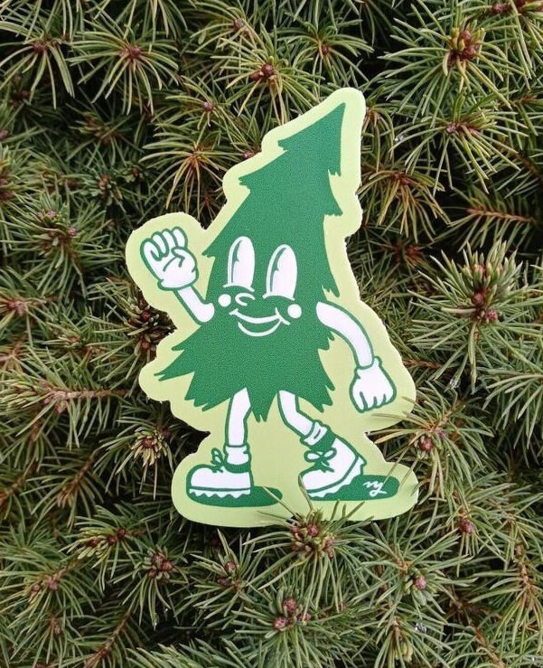 Happy Tree Forest Friends 3" X 3" Sticker - Etsy