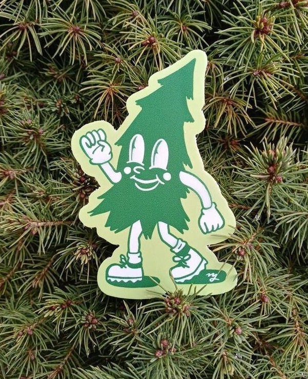 Happy Tree Forest Friends 3 X 3 Sticker | Etsy