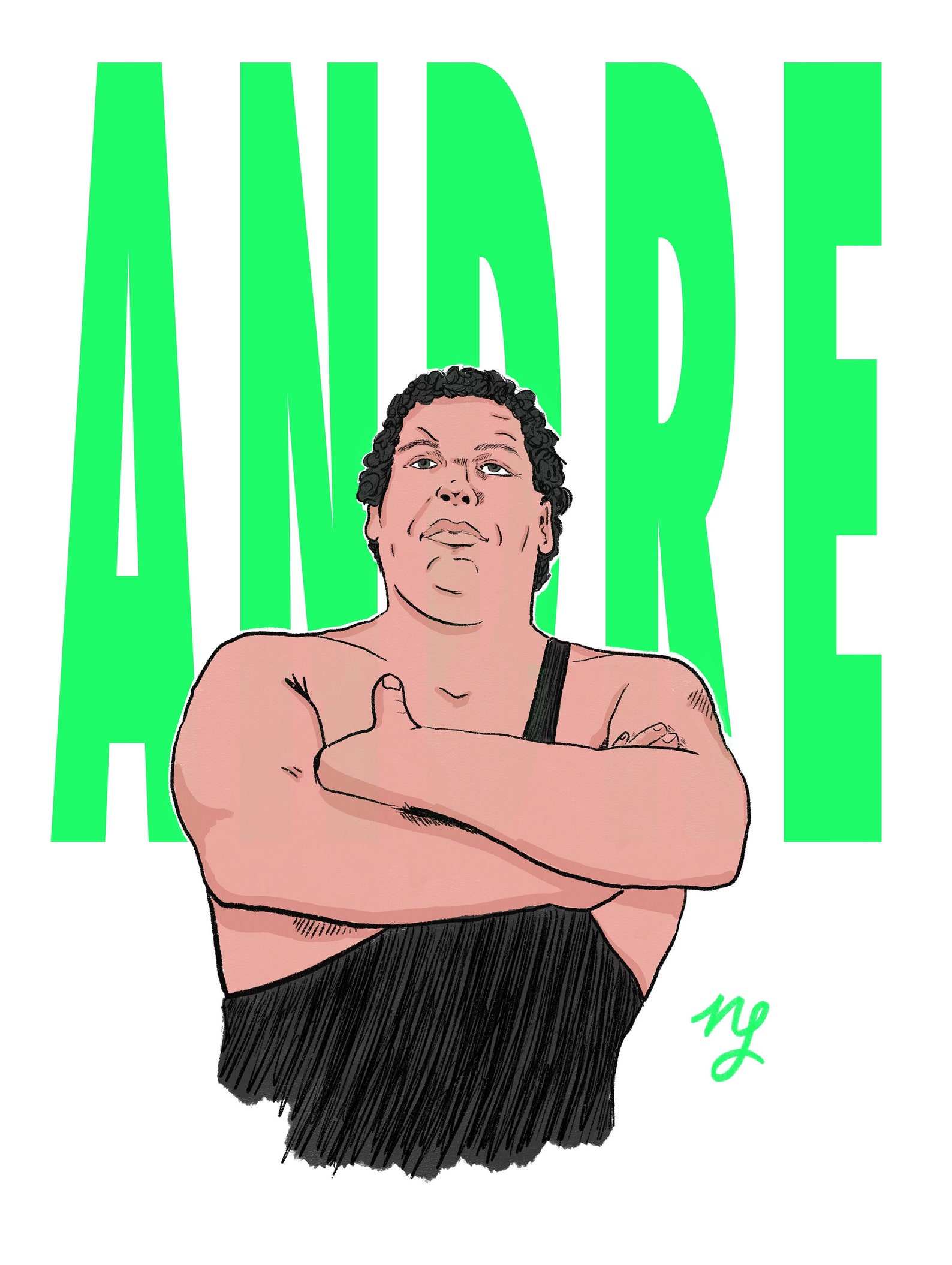 Andre the Giant 8x10 Wall Art - Etsy
