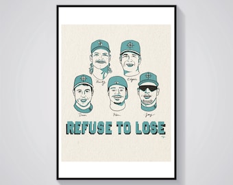 Seattle Mariners Drawing - Etsy