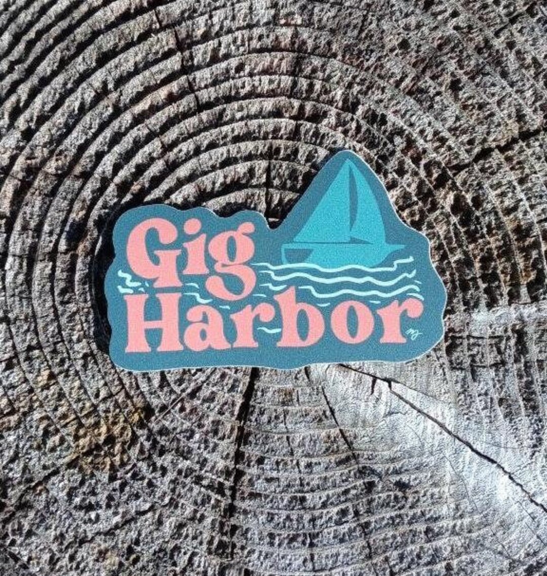 Gig Harbor Boat 3" X 3" Sticker - Etsy
