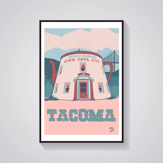 Tacoma Bob's Java Jive 8x10 Giclee Print | Etsy