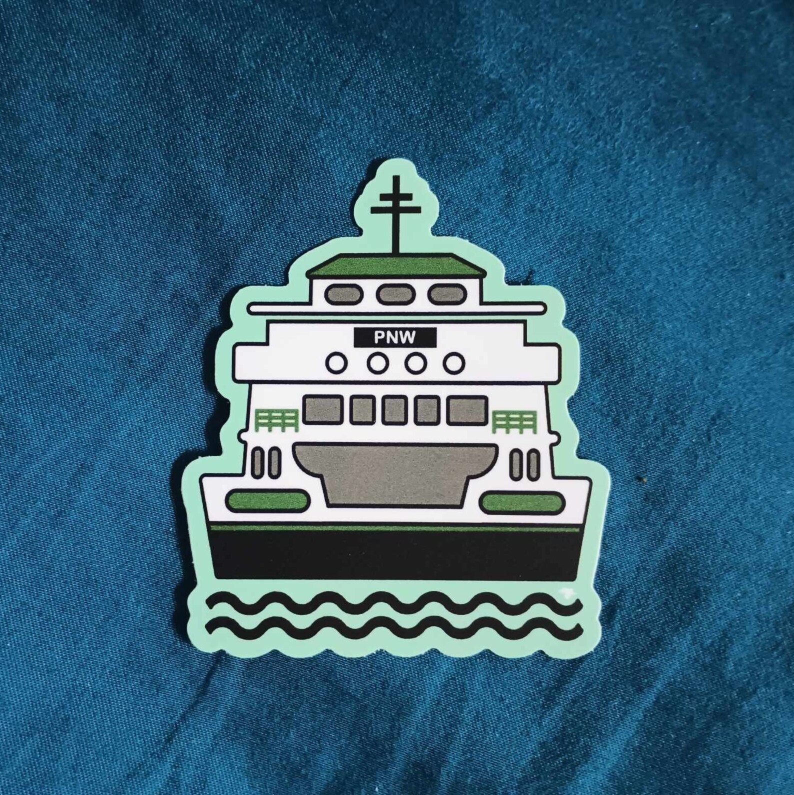 PNW Ferry - 3" X 3" Sticker - Etsy