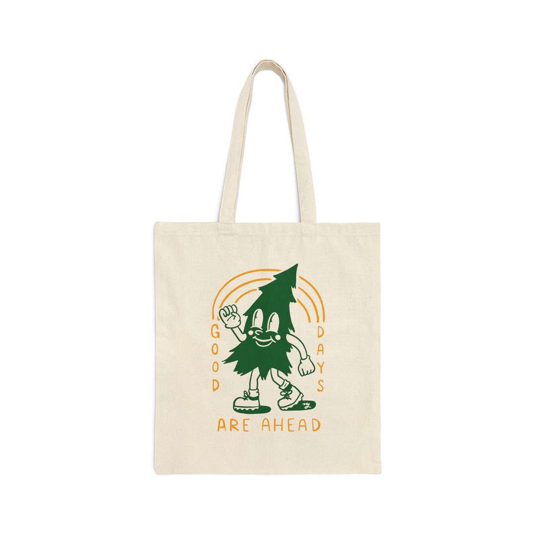 Happy Tree Forest Friends Canvas Tote Bag - Etsy