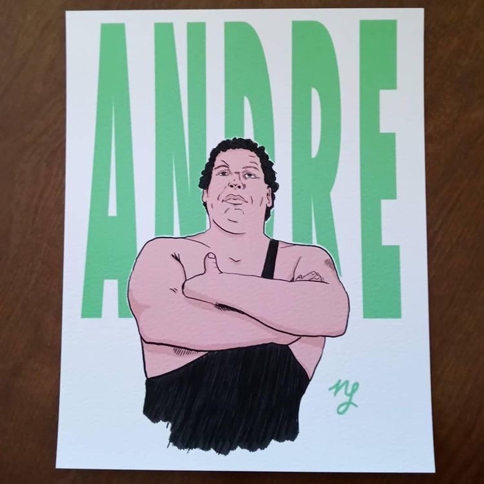 Andre the Giant 8x10 Wall Art - Etsy