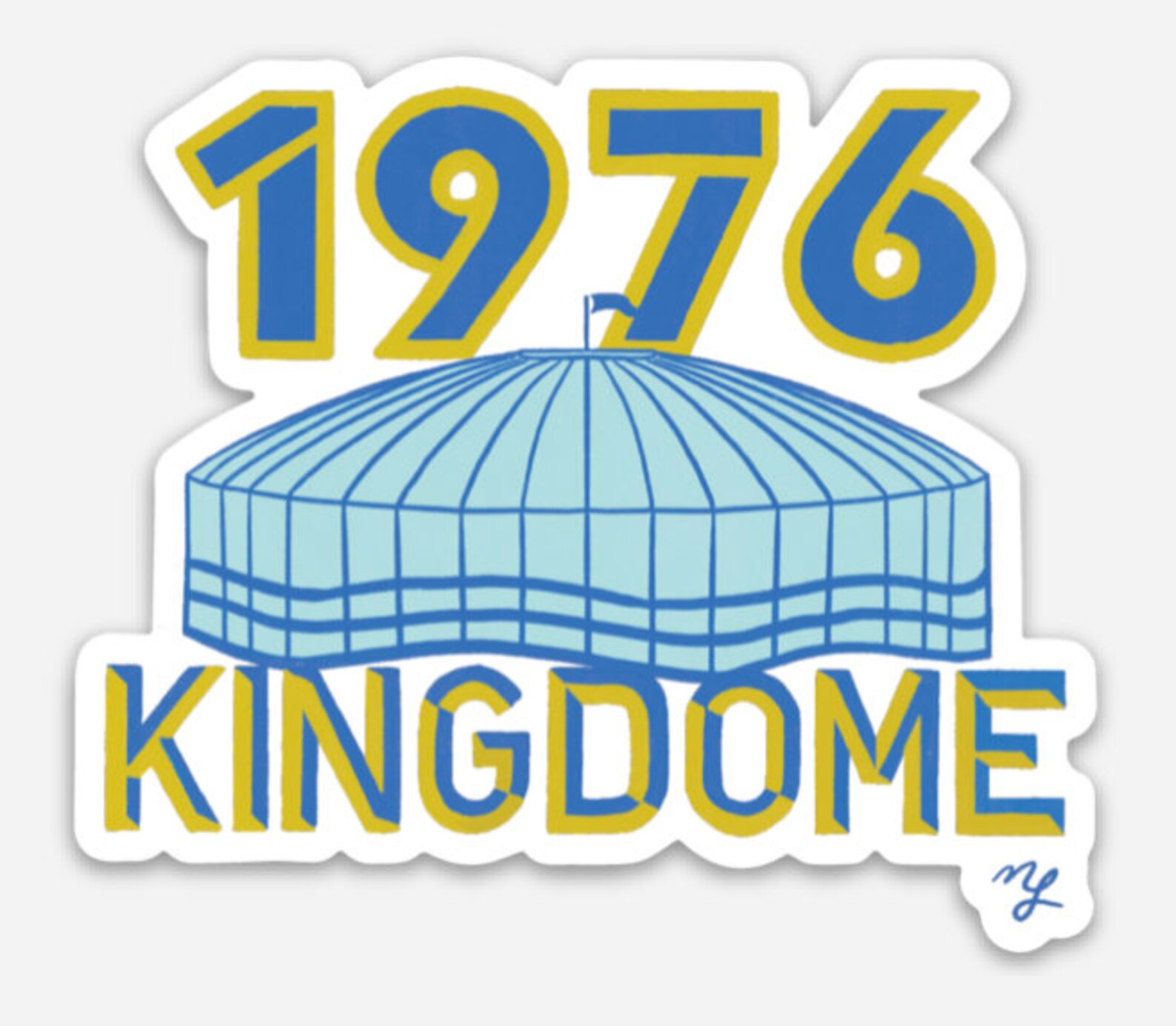1976 Seattle Kingdome 3 X 3 Sticker - Etsy