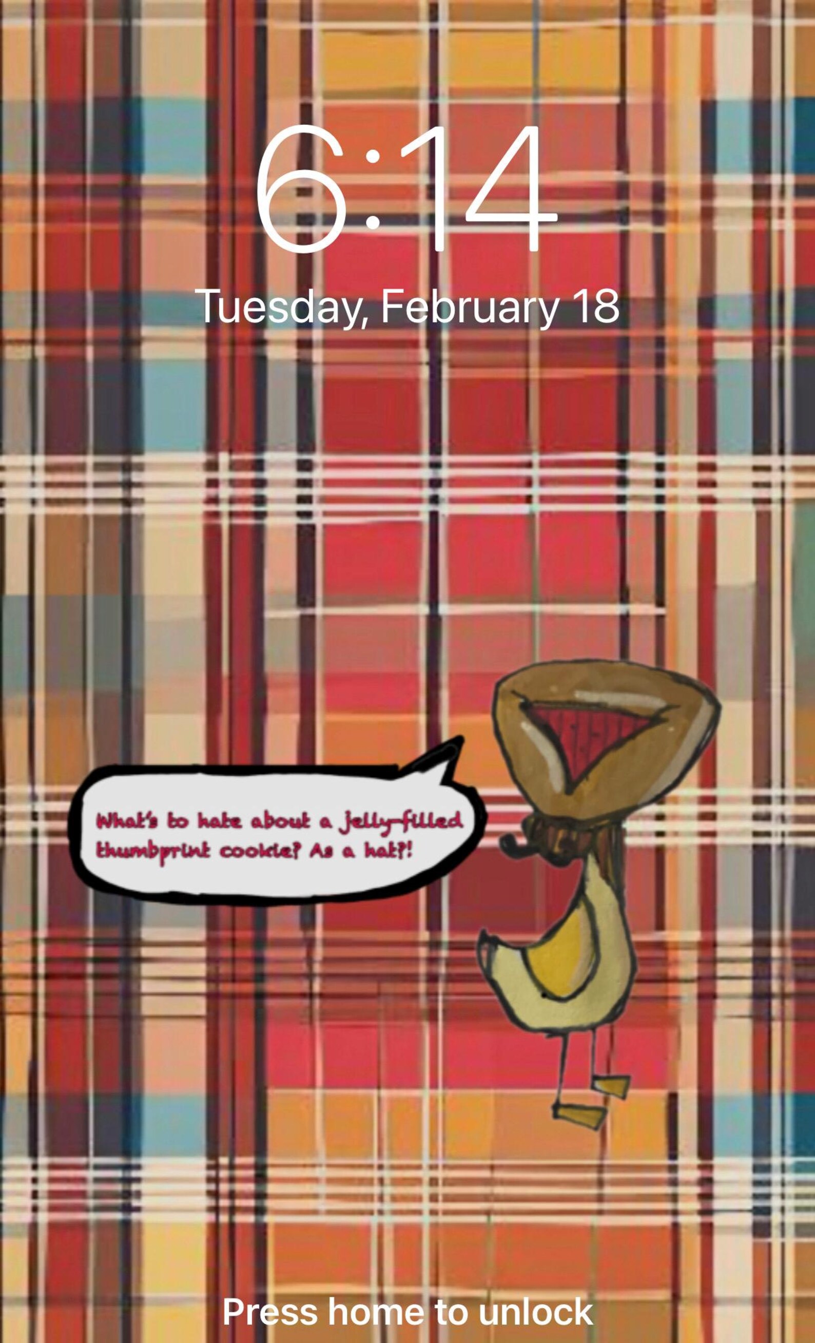 Cute Chad the Duck Phone Wallpaper for Home or Lock Screen Purim ...